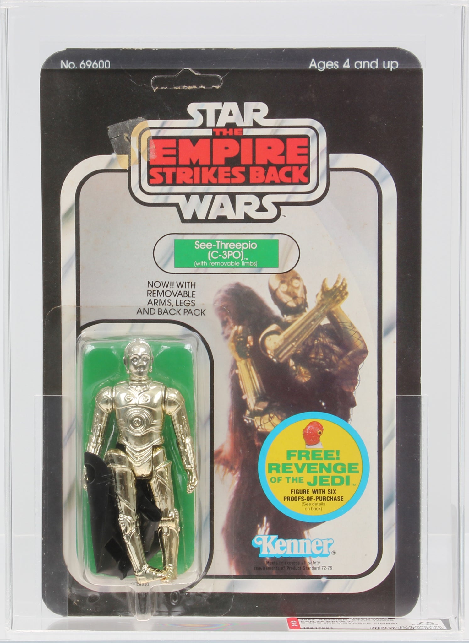 Star Wars 1980 Vintage Kenner ESB 41 Back D Luke Bespin Brown Hair MOC ...