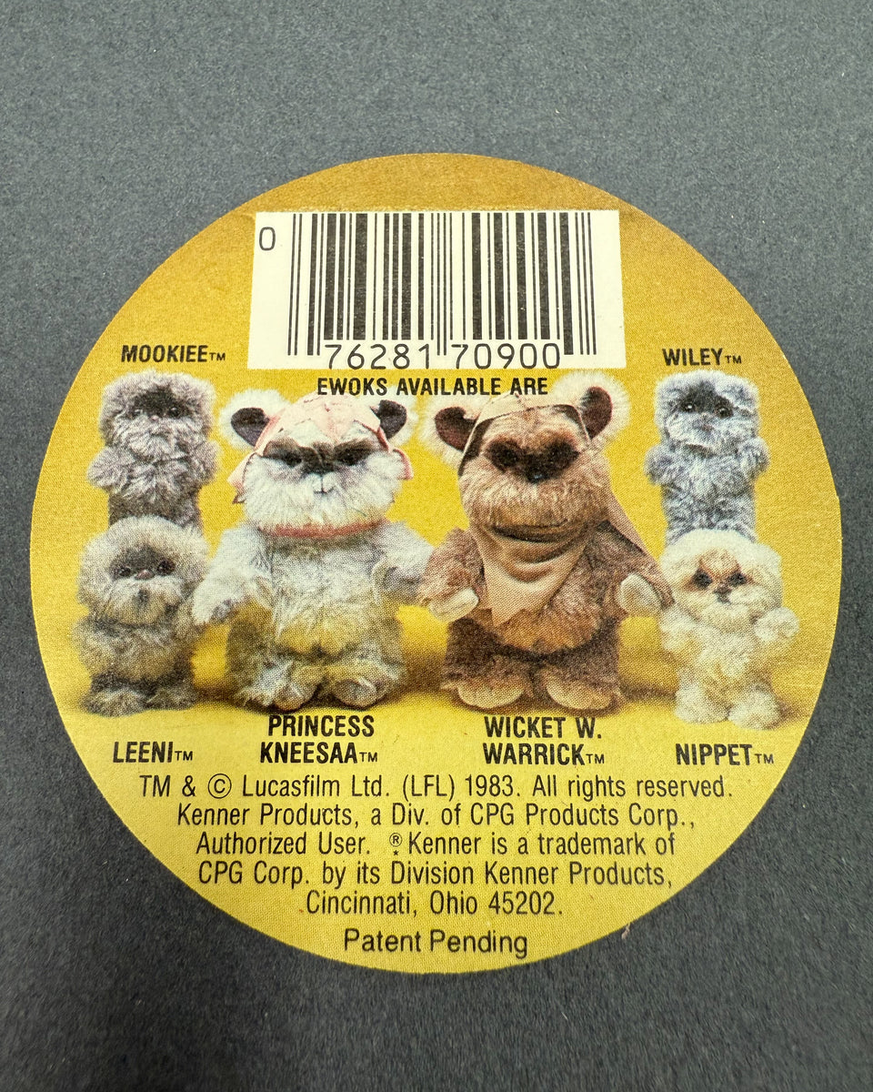 Nippet The Ewok Stuffed Figure Hang Tag – Collectible Investment Brokerage
